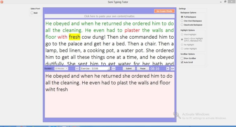 Typing Master and Typing Tips for CPCT Typing – Soni Typing Tutor